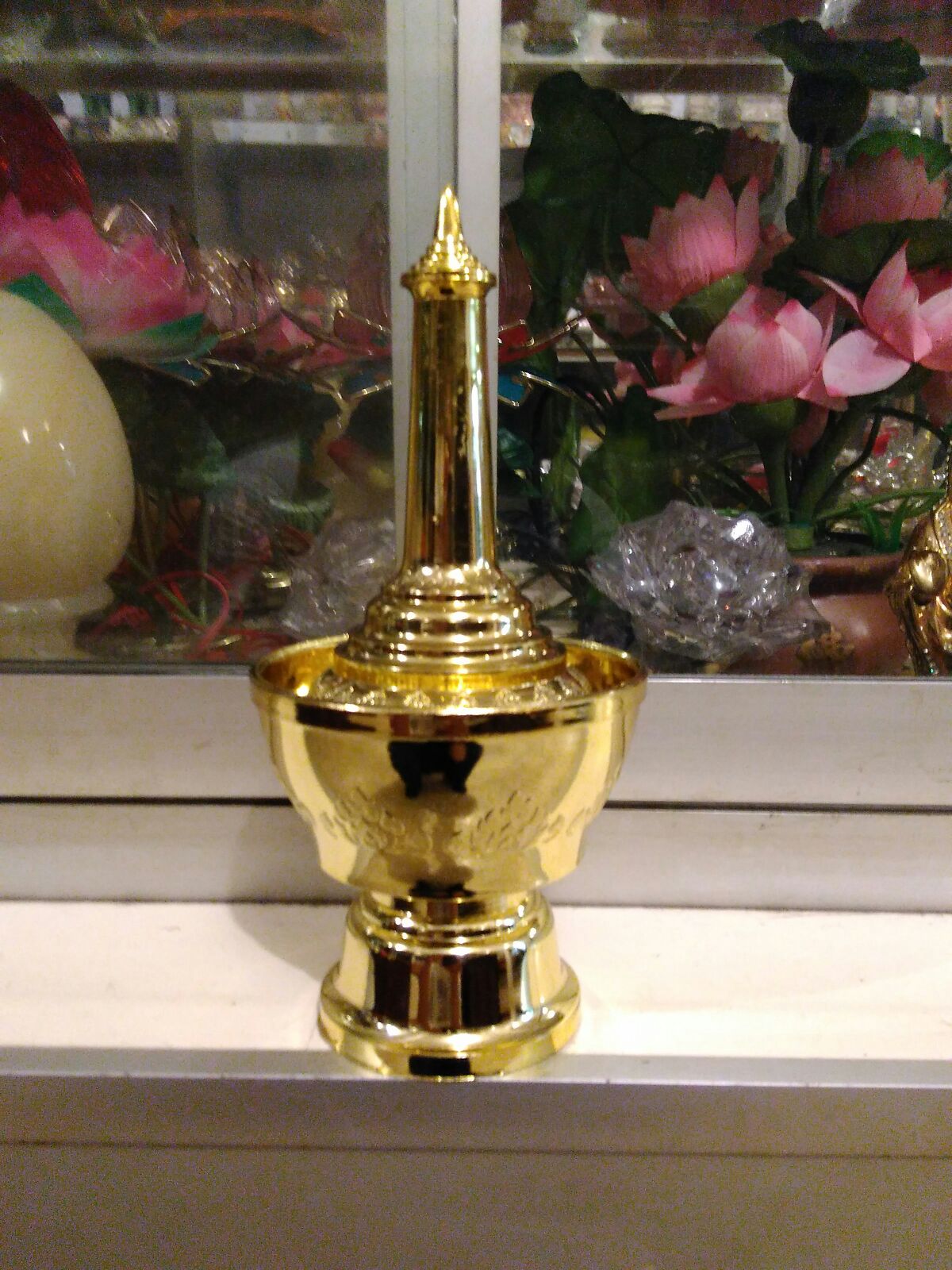 Jual Patung Budha Tempat Relik Kuningan 2 | dhammamanggala